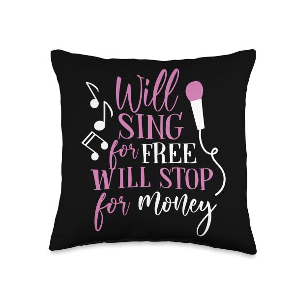 ・Will sing for free, will stop for money・Funny Karaoke Design perfect for women who like to sing at a karaoke bar. Get y...