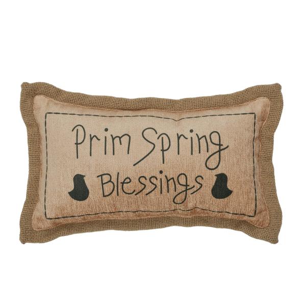 ・カントリーテイストの原始的な魅力:VHC Brands Spring In Bloomプリムスプリング祝福枕7x13は、素朴な魅力とカントリー風のデザインをシームレスに組み合わせ、伝統的で自家製の装飾に加えるのに理想的です。・高揚するテキ...