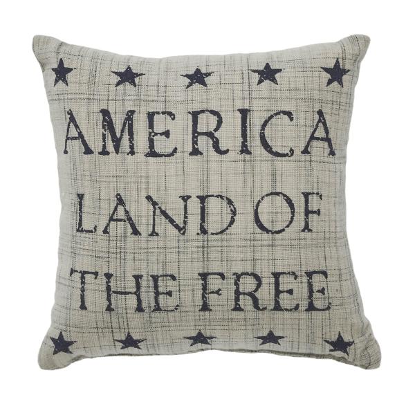 ・Americana charm with a country touch: The VHC Brands My Country Land of the Free Pillow 6x6 combines Americana charm wi...