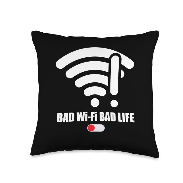 ・Bad Wi-Fi Bad Life motif with wifi saying internet signal wifi saying design.・This Bad Wi-Fi Bad Life outfit is perfect...