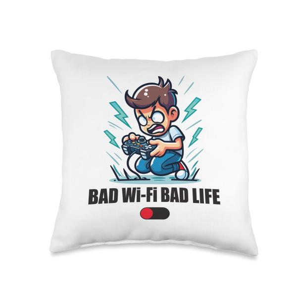 ・Bad Wi-Fi Bad Life motif with wifi saying internet signal wifi saying design.・This Bad Wi-Fi Bad Life outfit is perfect...