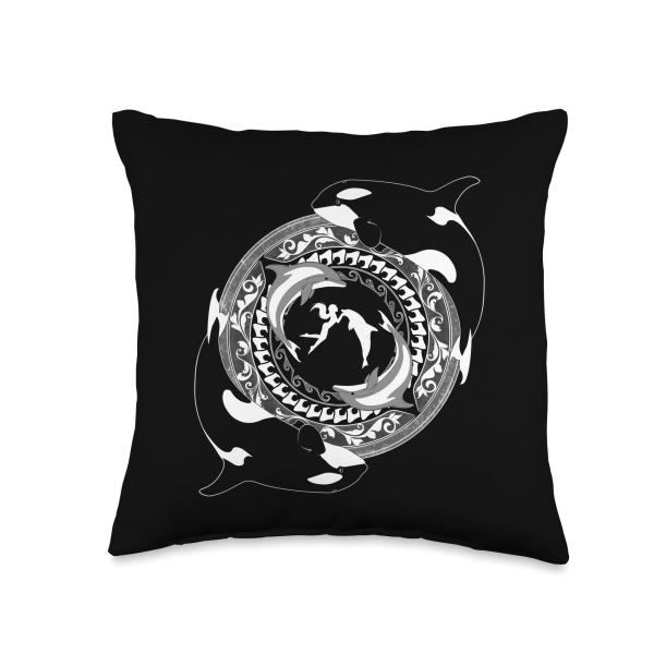 ・Daughter of Poseidon - This design shows a female swimmer, dolphin and whales. It has a slight grunge effect. This desi...