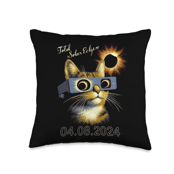 ・Solar Eclipse Funny Total Solar Eclipse Cat 2024 graphic design. Fun for kids, adults, moms, dads, boys, girls, family ...