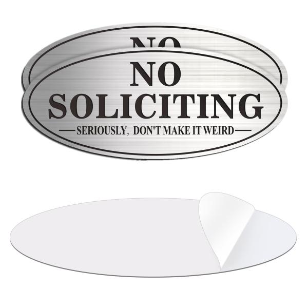 ・1. VALUE PACK OF TWO SIGNS: Your purchase includes 2 No Soliciting Sign for House, which can be placed on your front do...