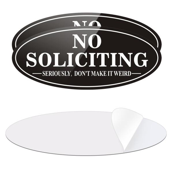 ・1. VALUE PACK OF TWO SIGNS: Your purchase includes 2 No Soliciting Sign for House, which can be placed on your front do...