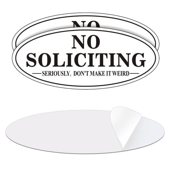 ・1. VALUE PACK OF TWO SIGNS: Your purchase includes 2 No Soliciting Sign for House, which can be placed on your front do...