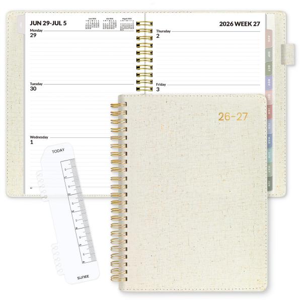 ・2026-2027 Professional Planner: Cover from July 2026 to June 2027, Features 12 months of monthly and weekly pages, and ...