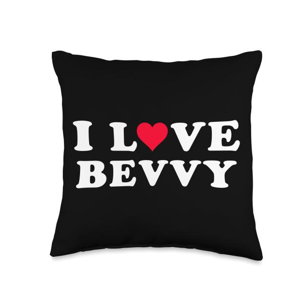 ・Perfect Matching Valentine's Day I Love Bevvy Girlfriend ＆ Boyfriend Bevvy Name Design For Women Men Kids To Wear In Va...