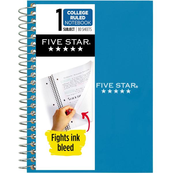 ・LASTS ALL YEAR. GUARANTEED!・This 4-3/8" x 7" personal size, 1 subject notebook has 80 double-sided college ruled sheets...