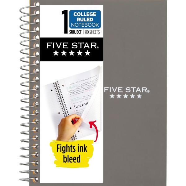 ・LASTS ALL YEAR. GUARANTEED!・This 4-3/8" x 7" personal size, 1 subject notebook has 80 double-sided college ruled sheets...