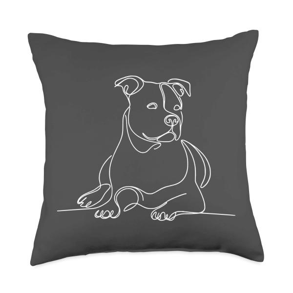 ・This line art staffordshire bull terrier motif is perfect for dog lovers and proud Staffie owners. Showcase your passio...