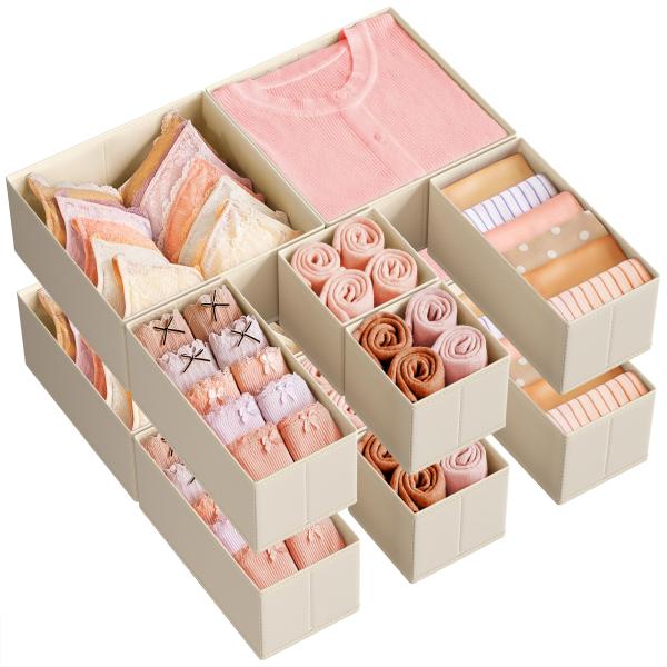・【LESS TIME SEARCHING】Small things are easy to lie around loose in cabinets or drawers; stow them in this set of 12 draw...