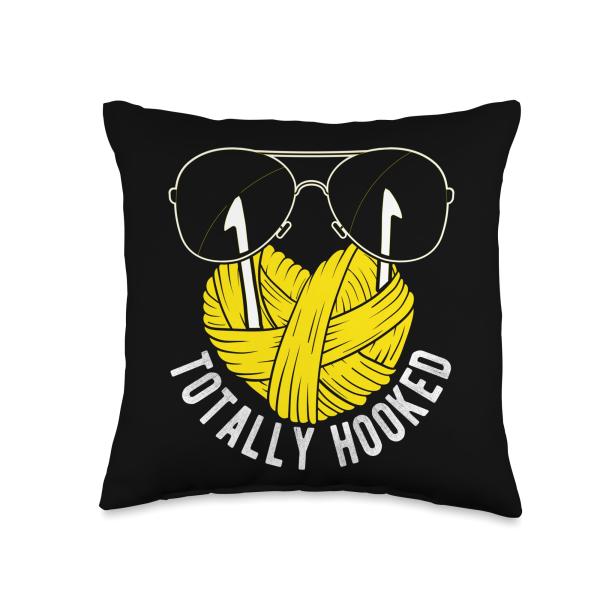 ・TOTALLY HOOKED Crochet Lover. A must-have for anyone who takes pride in their crocheting expertise and sense of humor.・...