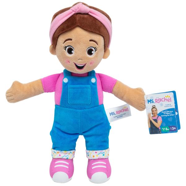 ・OFFICIAL MS. RACHEL TOYS: Super-soft, huggable, and squeezable plush toy doll featuring Ms. Rachel's friendly face help...