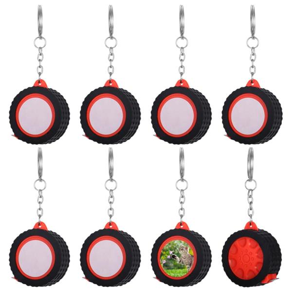 ・【Sufficient Quantity】: You will receive 8 pieces of sublimation blank tape measure keychains, which are sufficient to m...
