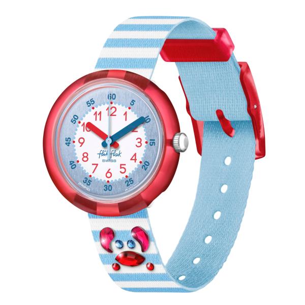 ・Collection: Flik Flak Shine Bright・BPA FREE - A safe watch for kids.・SHOCK RESISTANT - The Swiss made watch movement is...
