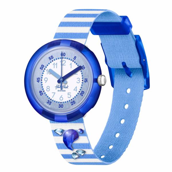 ・Collection: Flik Flak Shine Bright・BPA FREE - A safe watch for kids.・SHOCK RESISTANT - The Swiss made watch movement is...