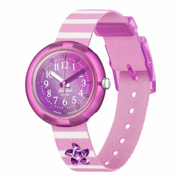 ・Collection: Flik Flak Shine Bright・BPA FREE - A safe watch for kids.・SHOCK RESISTANT - The Swiss made watch movement is...