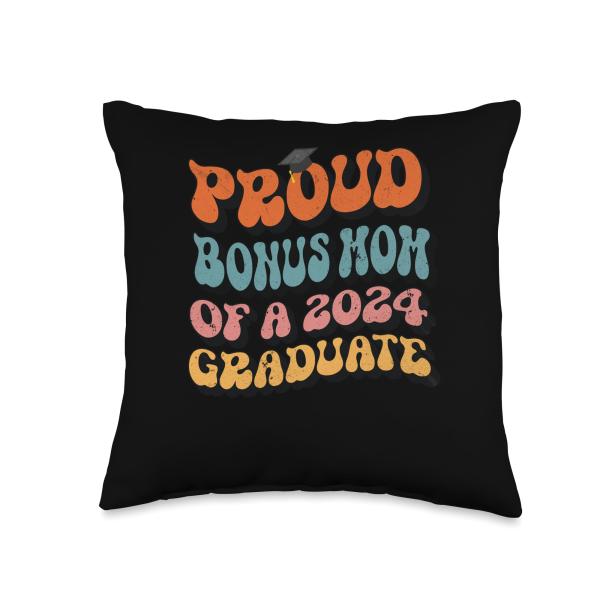 ・Proud Bonus Mom of a class of 2024 graduate funny Senior 24 Design, Great matching apparel for the family to celebrate ...