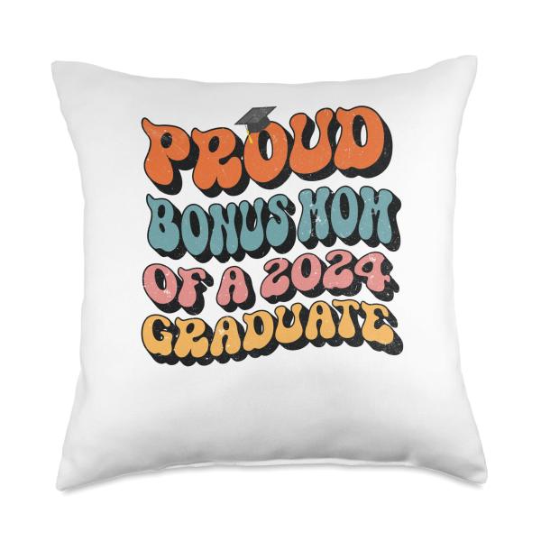・Proud Bonus Mom of a class of 2024 graduate funny Senior 24 Design, Great matching apparel for the family to celebrate ...