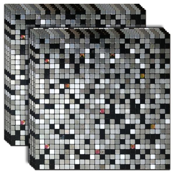 ・Suitable for Flat, Even Surface: This metal mosaic tile is suitable for sticking to a clean, flat surface free from dus...