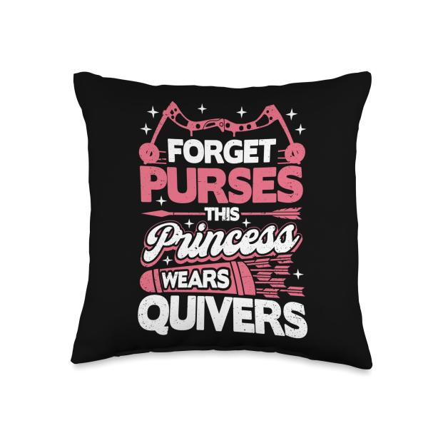 ・Forget Purses This Princess Wears Quivers. Archery Design for Women and Girls when you use the bow and arrow at the Arc...
