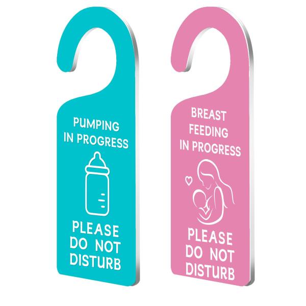 ・Breastfeeding Door Hanger: You will receive 2 different acrylic notice door Hanger signs in one set with breast feeding...