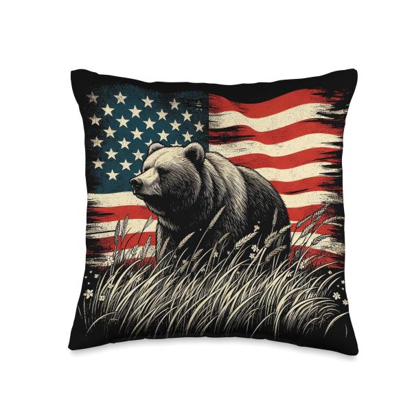・PERFECT FOR HUNTERS. Bear Hunting American Flag, Bear hunting , Hunting American flag .・Enjoy the venture in the wilder...