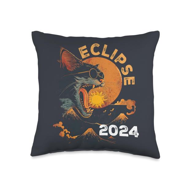 ・Eclipse 2024 - funny Cat Lover Total Solar Eclipse tee (in North America on April 8 2024), great for men,women,kids,you...
