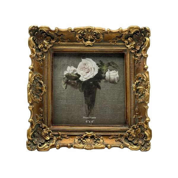 ・ELEGANT EUROPEAN DESIGN: Special vintage appearance with wonderful details. This 4x4 picture frame will light your room...