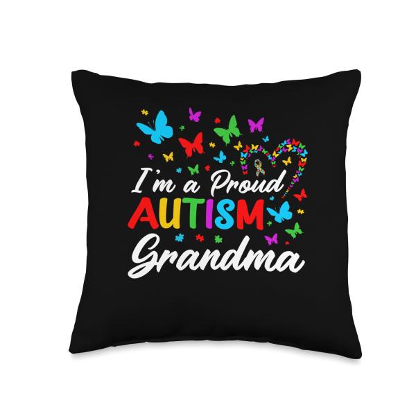 ・This I'm A Proud Autism Grandma Autism Awareness Ribbons costume is for dad, mom, grandma, grandpa, uncle, aunt, auntie...