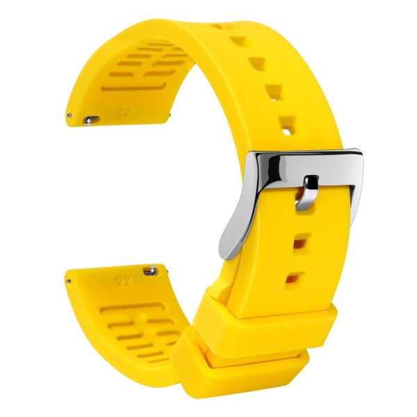 ・PREMIUM MATERIALS: TStrap silicone replacement watch band is made of high quality waterproof silicone and polished stai...