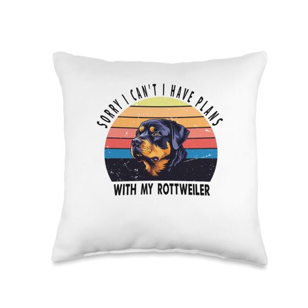 ・your love for dogs proudly with this humorous design that reads Sorry I Can't. I Have Plans With My Rottweile." It's th...