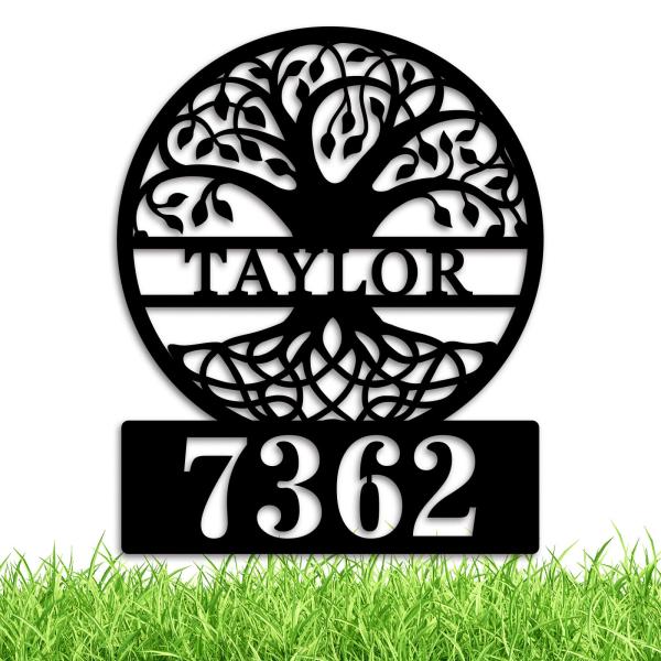 ・Personalized Design: You can customize your own house number with the name of your family or street, making your house ...