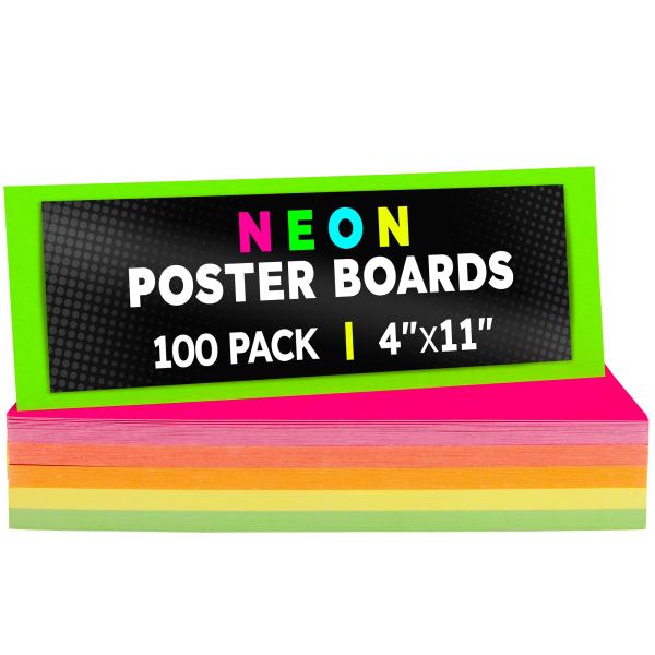 ・BRIGHT EYE-CATCHING NEON COLORS - Need bright colors that grab attention instantly? This neon poster board comes in 5 f...