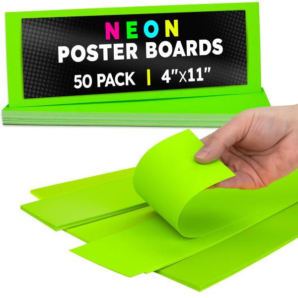 ・BRIGHT EYE-CATCHING NEON COLORS - Need bright colors that grab attention instantly? This neon poster board comes in 5 f...