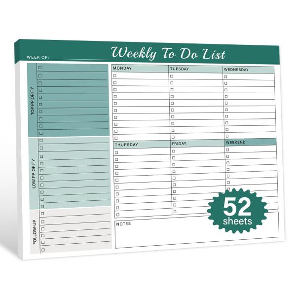 ・生産性の可能性を最大化 - 当社の週刊ToDoリストメモ帳は、タスクを管理するための包括的なシステムを提供します。 チェックリスト、最優先セクション、優先度の低いセクション、フォローアップセクションを備えたこのウィークリープランナーメモ帳...
