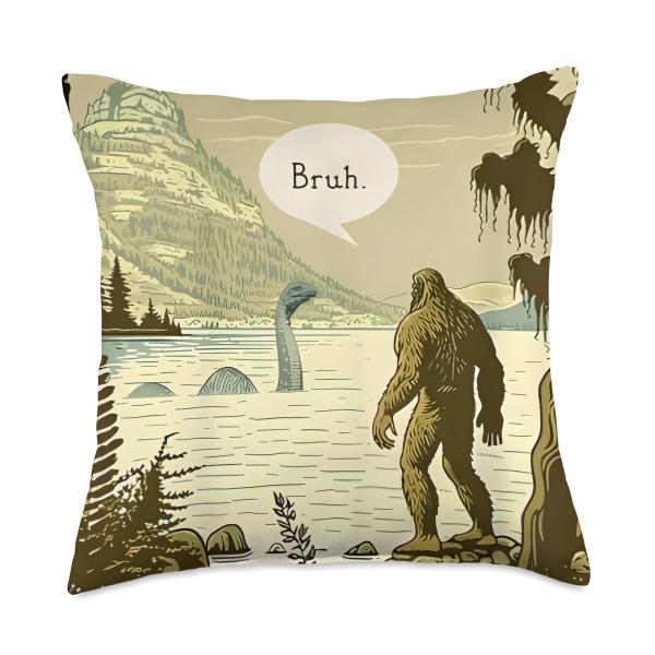 ・Here's a funny and cute vintage-inspired design featuring the legendary Bigfoot, also known as Sasquatch! This retro de...