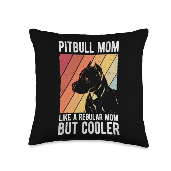 ・Pitbull Mom LIKE A REGULAR Mom BUT COOLER Pitbull Mom. Show love for your Pitbull with this eye-catching design.・Pitbul...