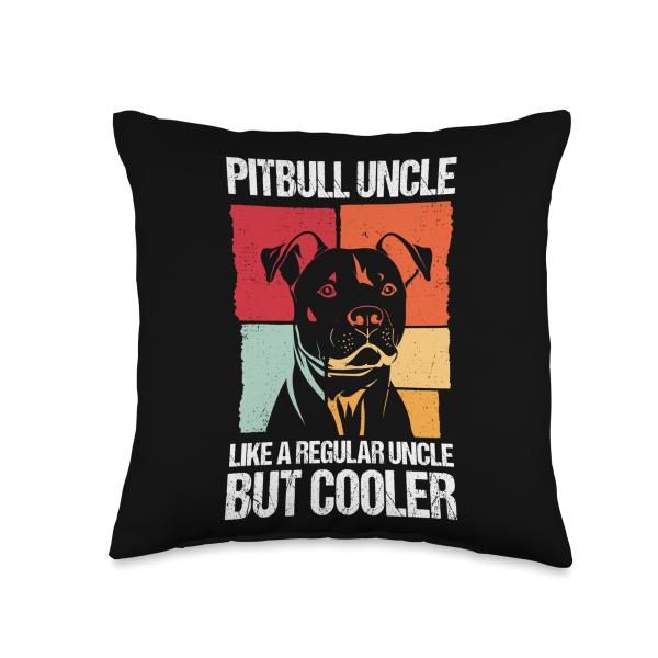 ・Pitbull Uncle LIKE A REGULAR Uncle BUT COOLER Pitbull Uncle. Stylized pitbull graphic for a fun-loving vibe・Pitbull Unc...