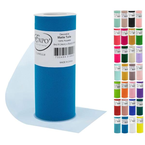 ・HIGH-QUALITY TULLE: Our Decorative Matte Tulle are soft craft materials that infuse texture and depth into any creative...