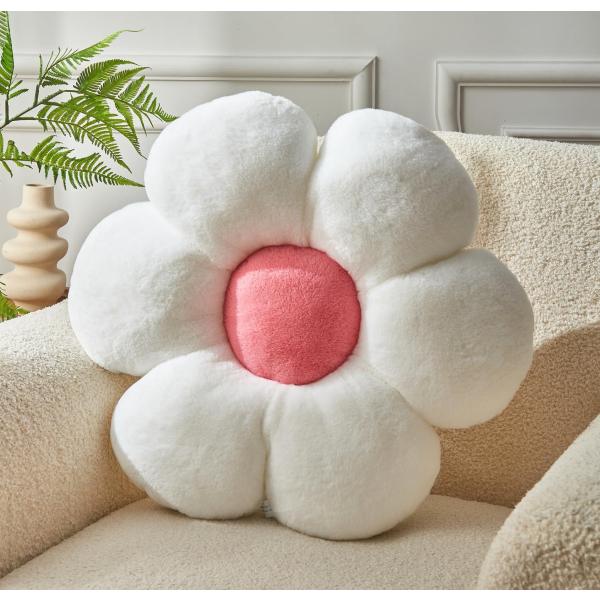 ・Material: This Flower Pillow are made of high imitation rabbit fur cover and stuffed with fluffy Polyester.Soft and war...