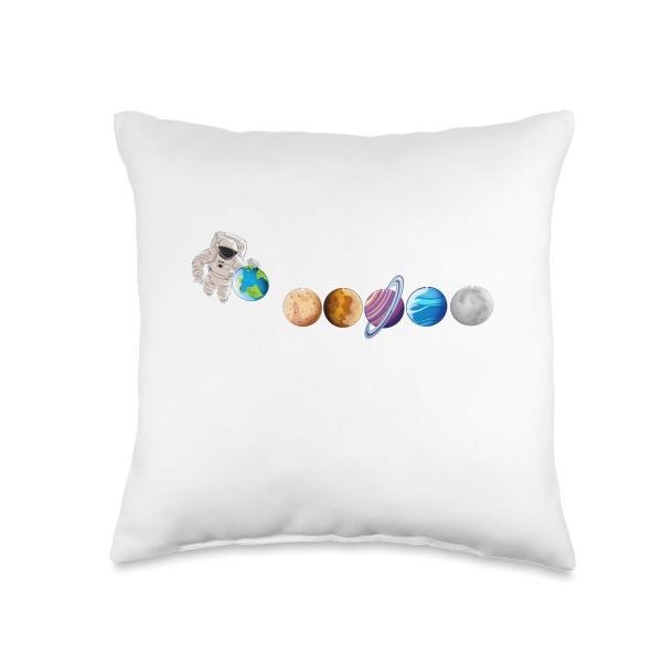 ・This Solar System with astronaut contains all of the planets like Mercury, Venus, Earth, Mars, Jupiter, Saturn, Uranus,...