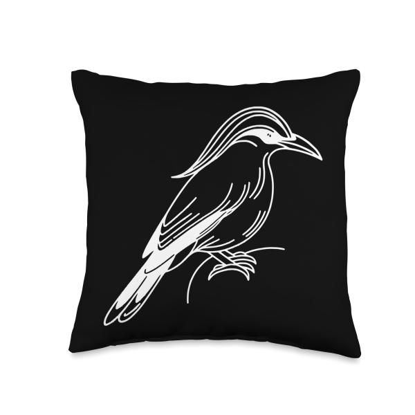 ・This line art motif showcases the beautiful Bali myna for birdwatchers and ornithology enthusiasts. Design by Jimbeels....