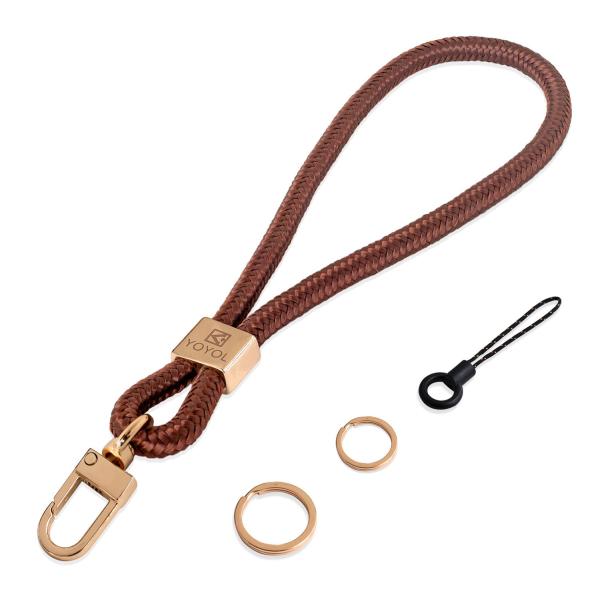 ・?【BASIC PARAMETERS】The wrist lanyard roughly is7.6 inches long ,They're made with durable weave cord and quality metal ...