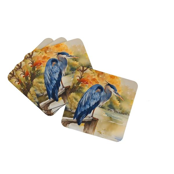 ・Artistic ＆ Practical - Our set of 4 Foam Coasters, each measuring 3 1/2 inches square, are adorned with vibrant, full-c...