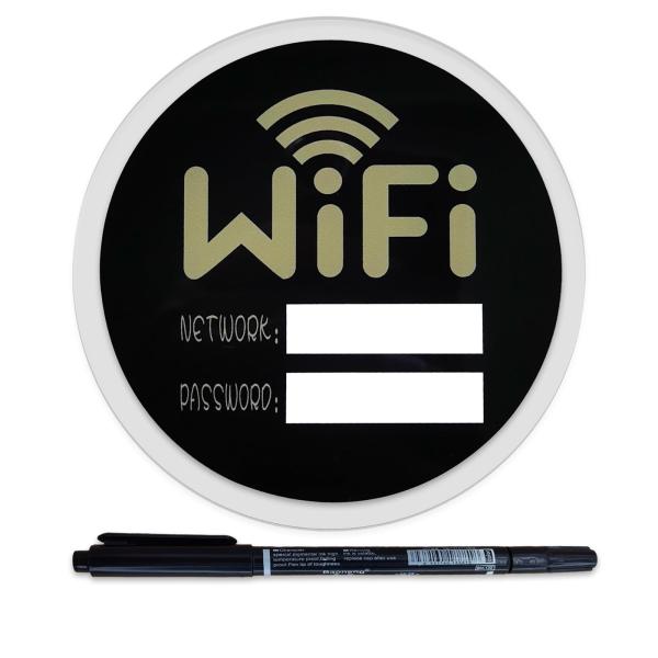 ・?【Perfect Size】? : 3.9×3.9 inch. This size is perfect for magnetic wifi sign and self-adhesive wifi sign, suitable for ...