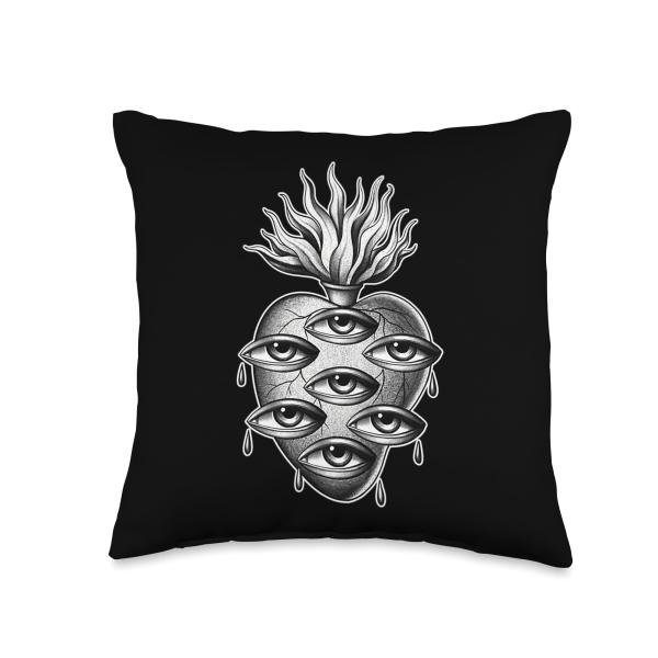 ・Heart, Eye, Eye Tattoo, Flaming Heart, Sacred Heart, Flame Tattoo, Fire, Love, Valentine, Lover, Occult, Tarot, Spiritu...
