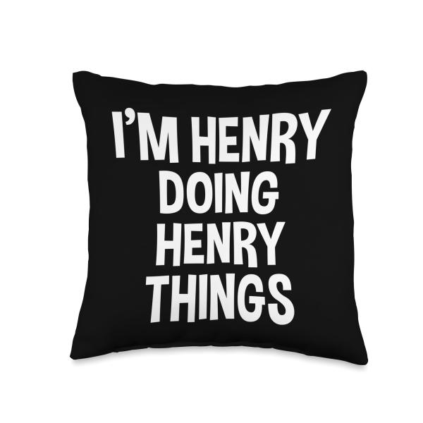 ・I'm Henry Doing Henry Things is a funny saying for men and boys. Perfect for birthday, Christmas, Fathers Day, annivers...