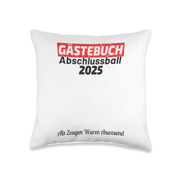 ・German saying: G〓stebuch Abschlussball 2025 Als Zeugen Waren Anwesend. Prom guestbook Witnesses were present. Guestlist...